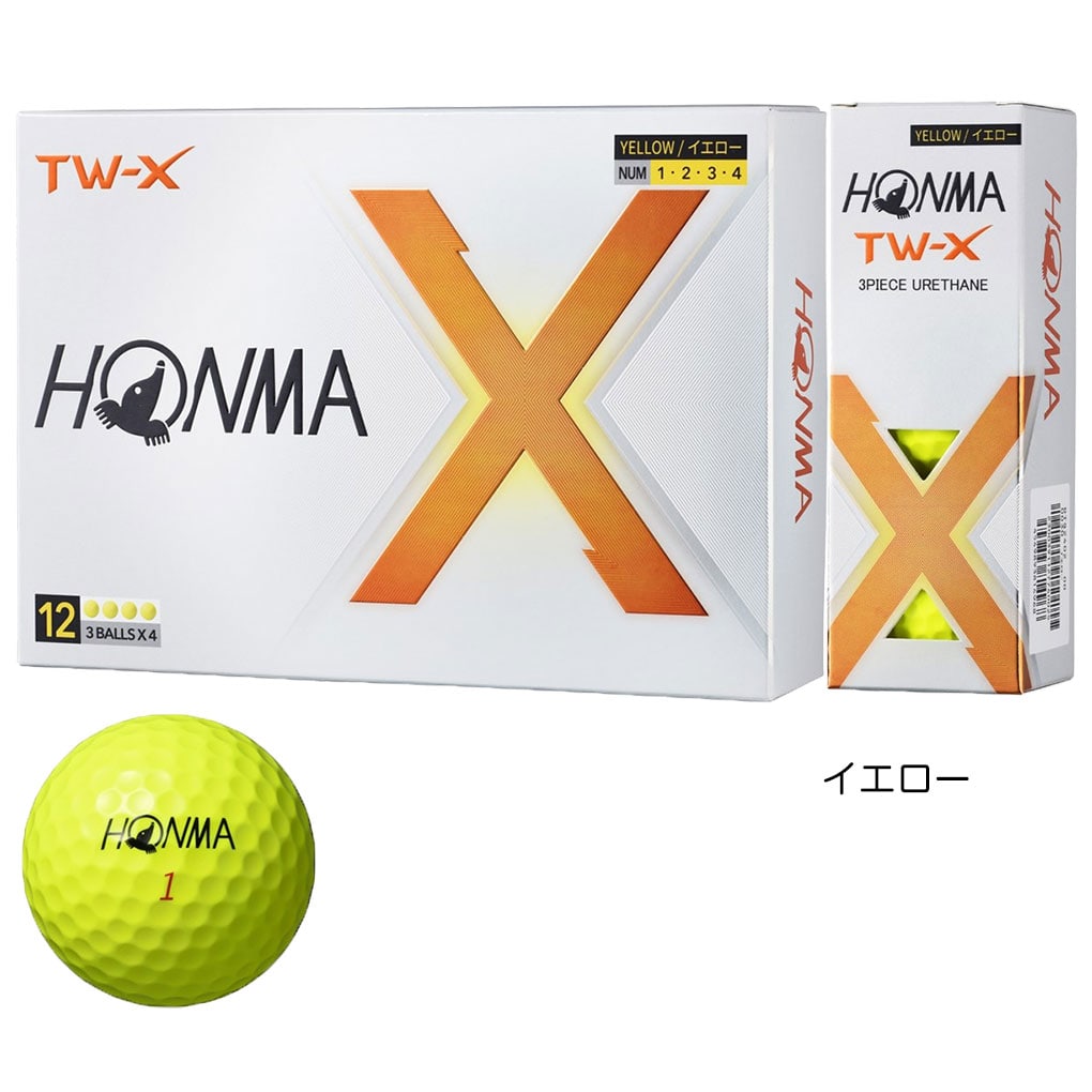 本間ゴルフ ホンマ HONMA 2024 TW-X TW-S ボール 1ダース(12球入) 2024年モデル 日本正規品(TW-X｜ホワイト): ゴルフショップ ジーパーズ JAL Mall店 ...
